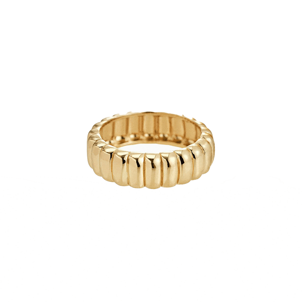 Horn Wave Ring - Stainless Steel 18k Gold Plated – Margo Jewelry