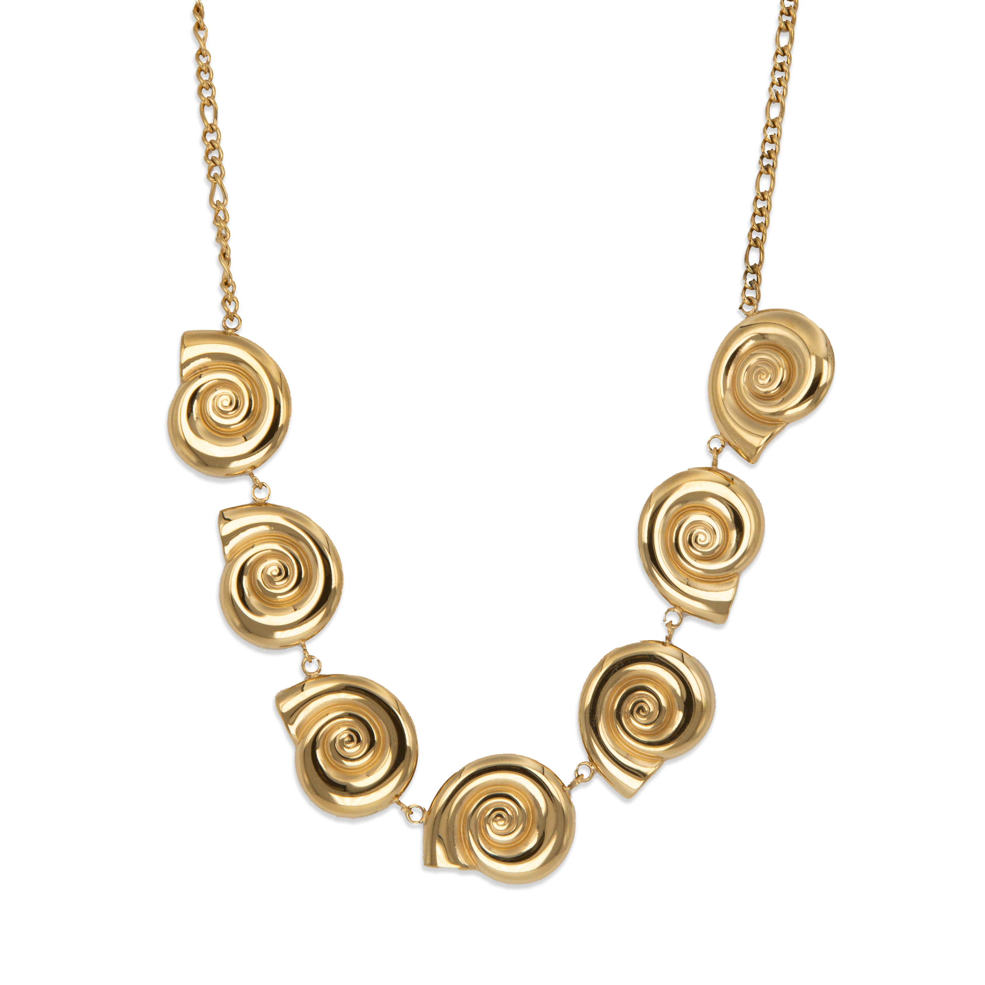 Sea Snail - Necklace - Gold Stainless Steel – Margo Jewelry